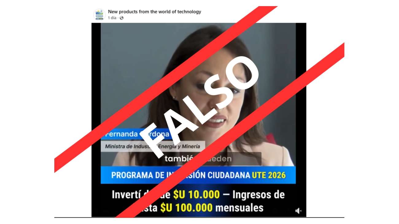 AGESOR - Alerta sobre publicación falsa con la imagen manipulada de la ...